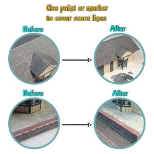 N Scale 1:160 or Z Scale 1/220 or T Gauge 1-450 Size Cardstock Pre-cut ...