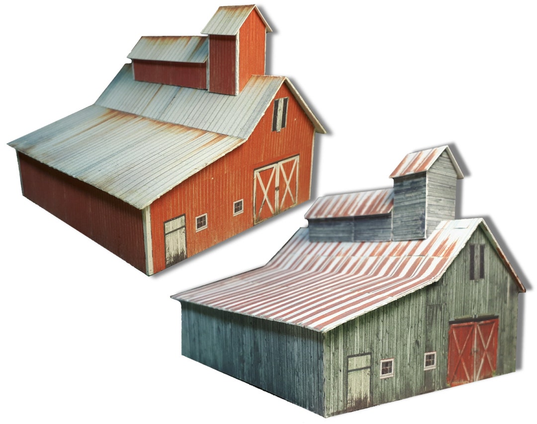 N Scale 1/160 or Z Scale 1/220 or T Gauge 1-450 Size Cardstock Pre-cut ...