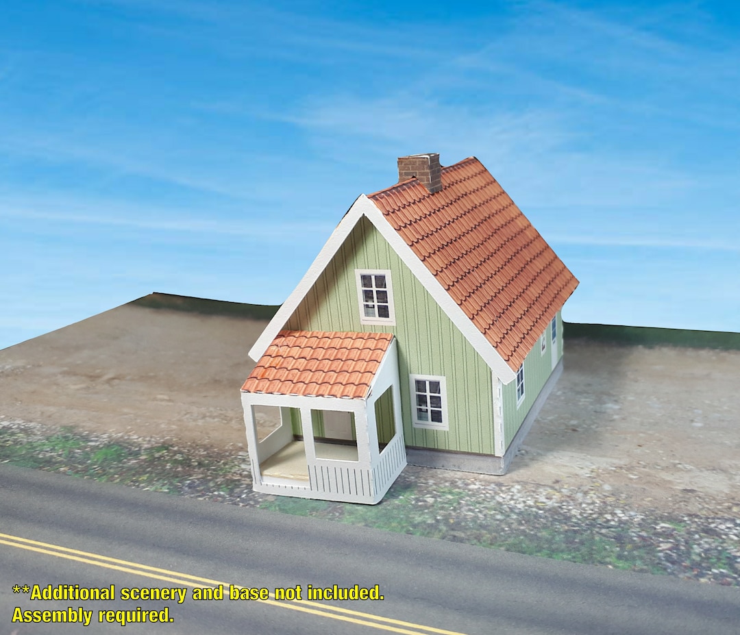 Paper Model Cardstock Model House - Swedish or Scandinavian House - N ...