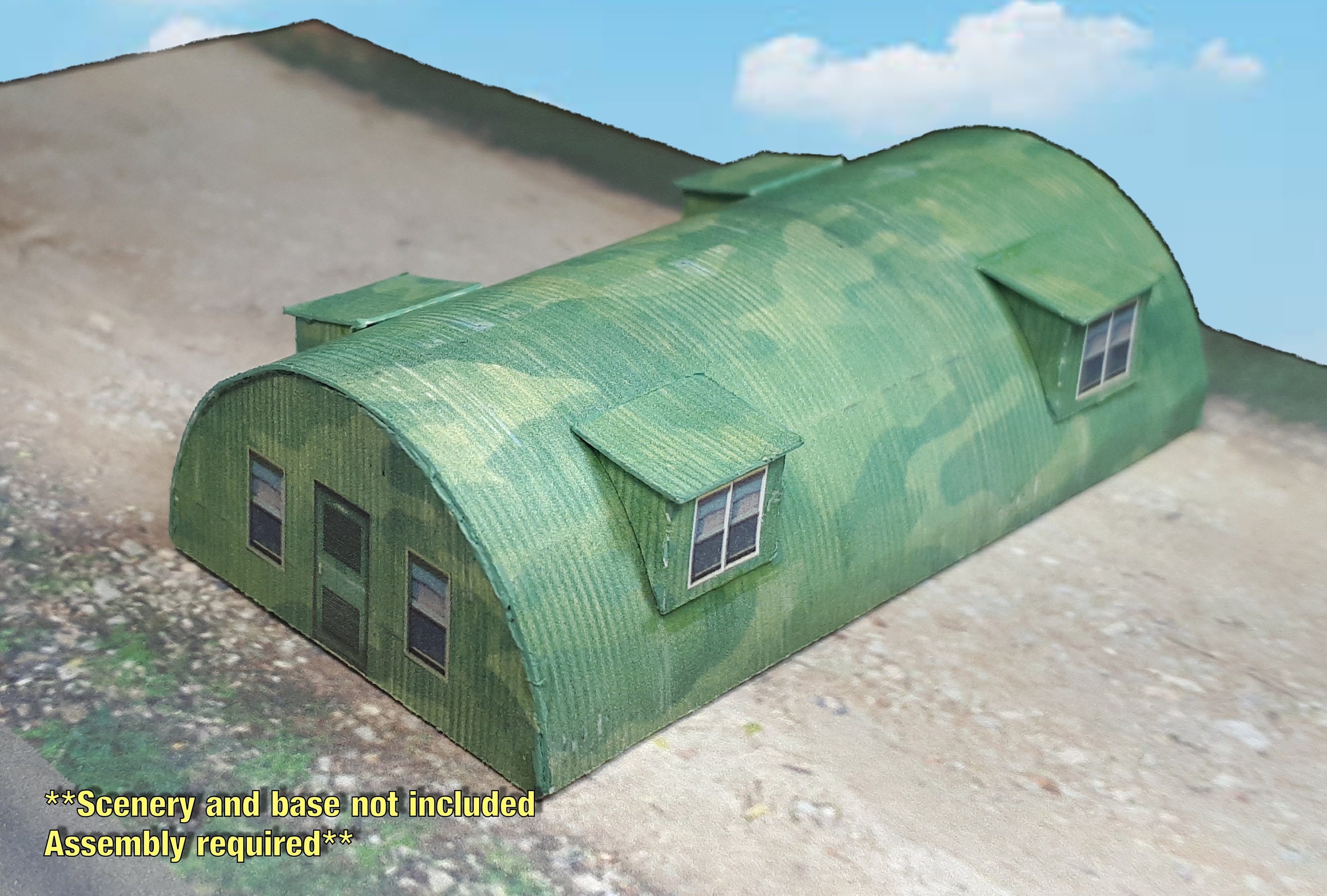 Paper Model Building Quonset Hut Card Stock Kits Paper Craft - Etsy Canada