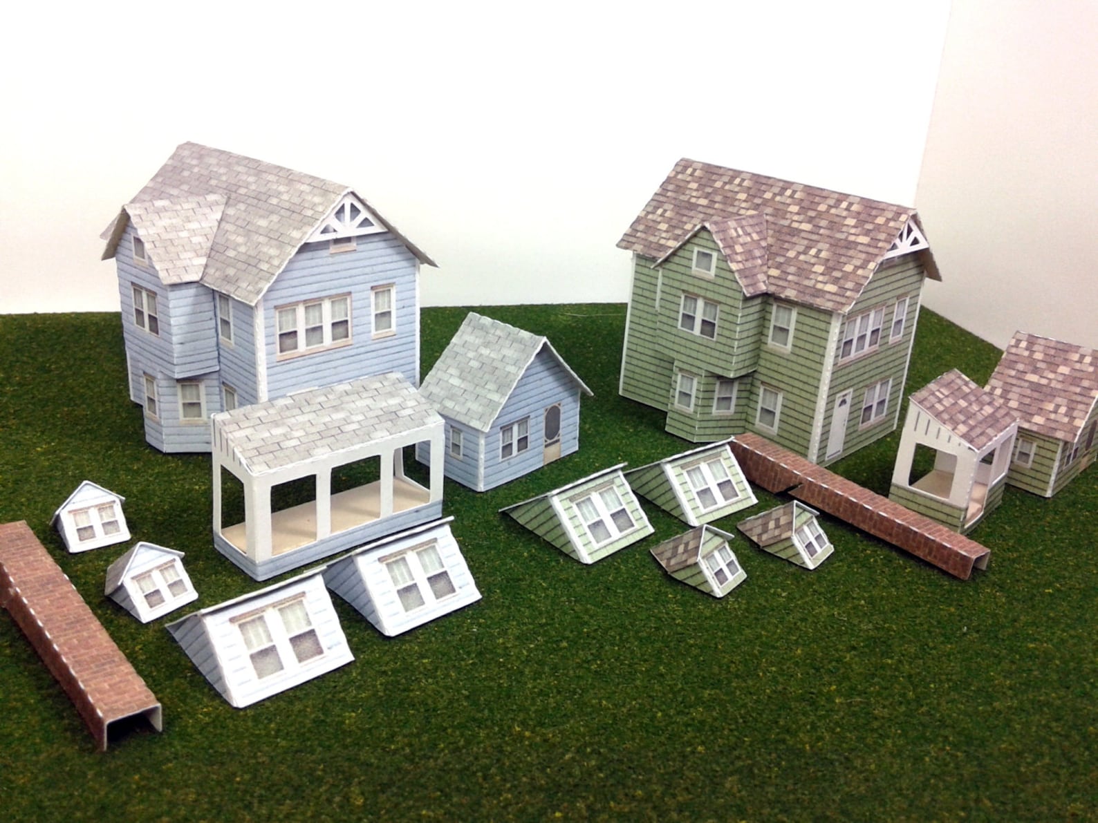 Paper House Cardstock Model House N Scale or Z Scale or T - Etsy
