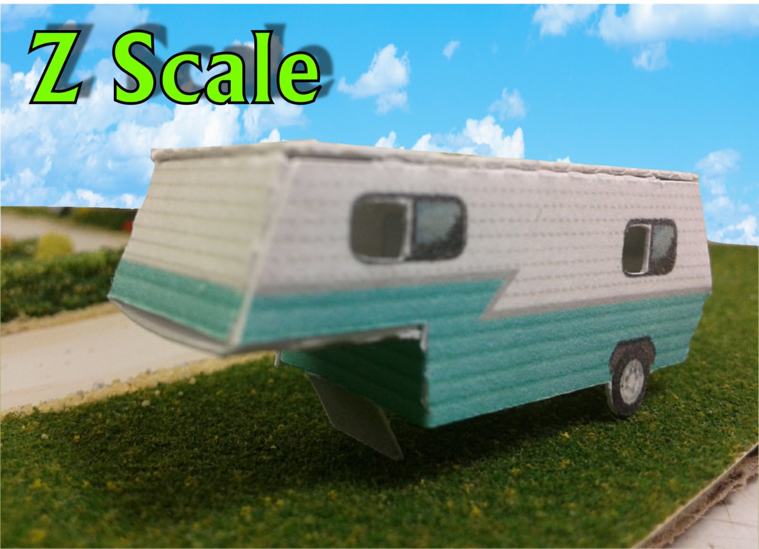 Paper Model Mobile Home Trailer Park Camper Homes Cardstock - Etsy