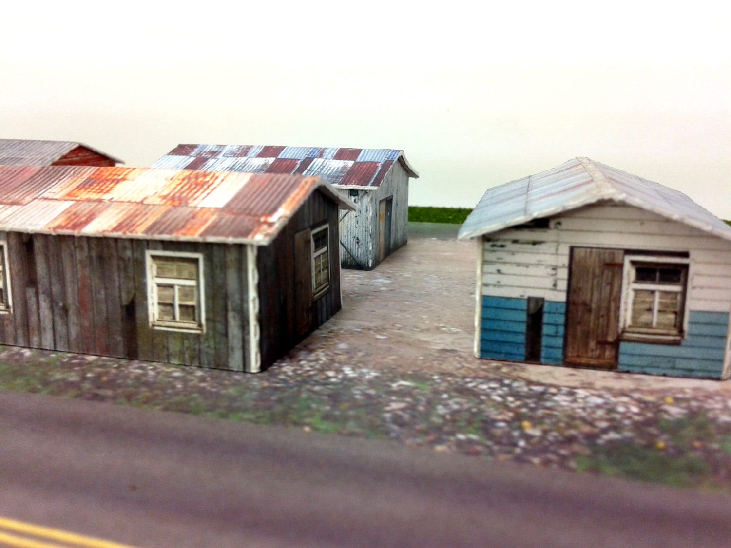 Paper Model Weathered Sheds Cardstock Kits N Scale 1/160 or Z - Etsy