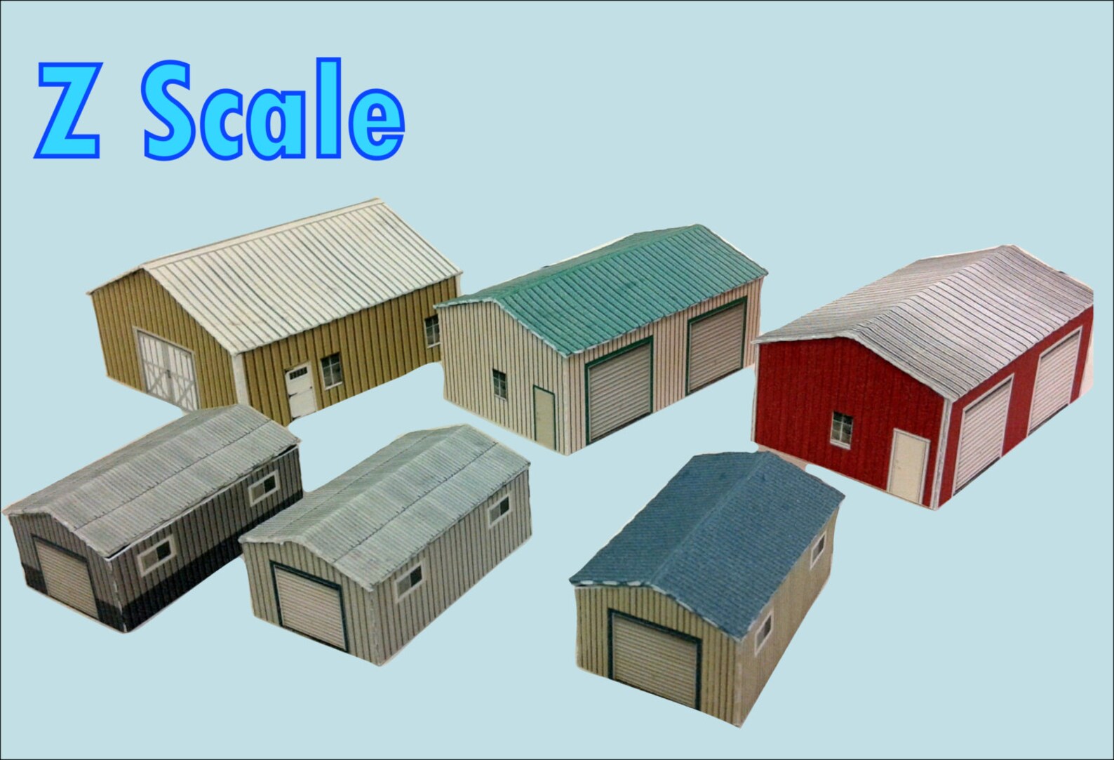 Paper Model Sheds Card Stock Kits Paper Craft for Model - Etsy