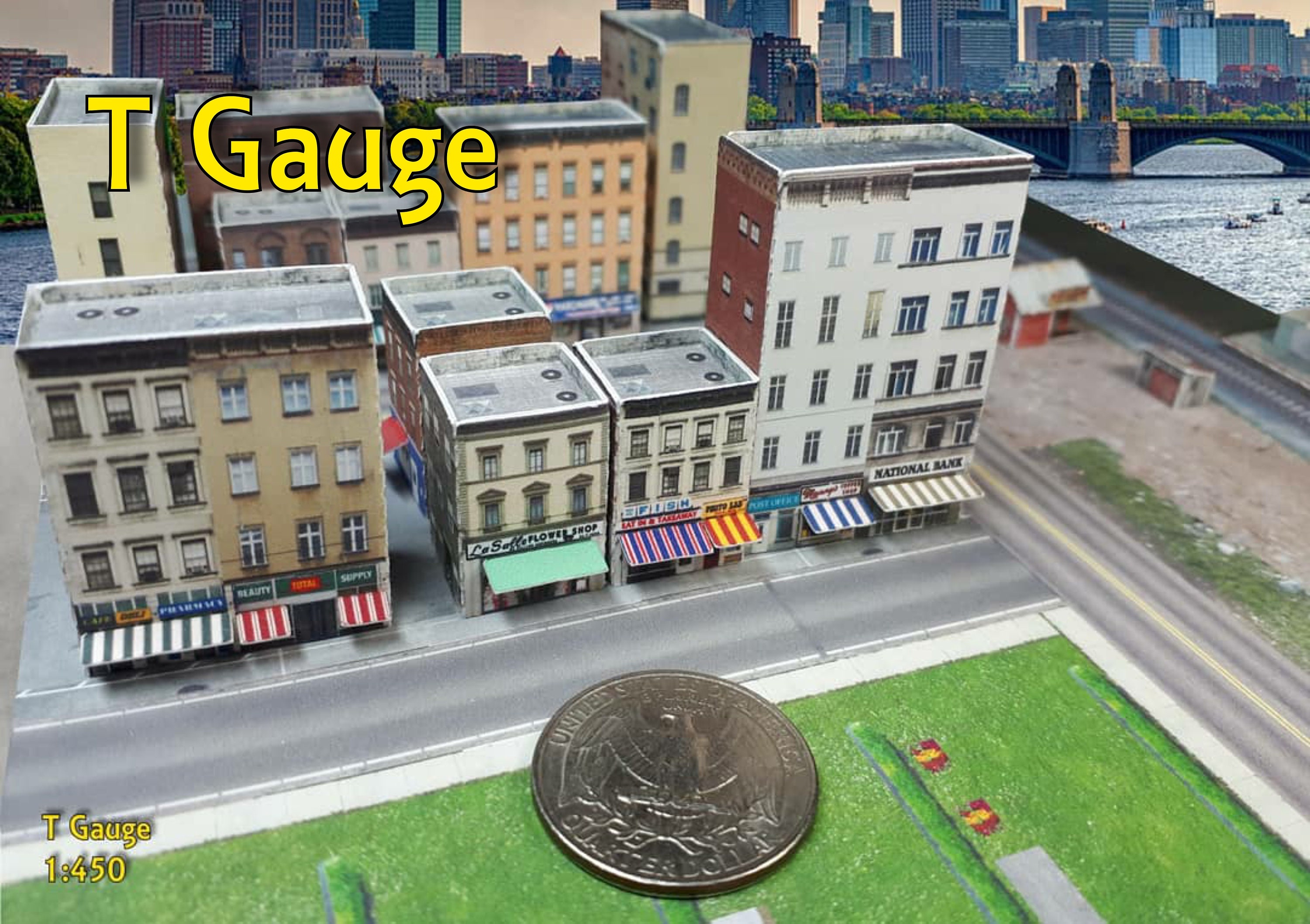 Paper Model Cardstock Buildings Downtown Apartments With Shops - Etsy