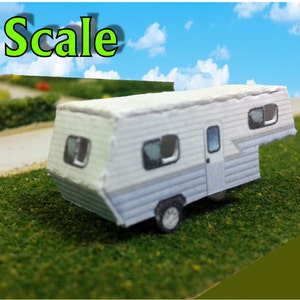 Paper Model Mobile Home Trailer Park Camper Homes Cardstock Kits ...
