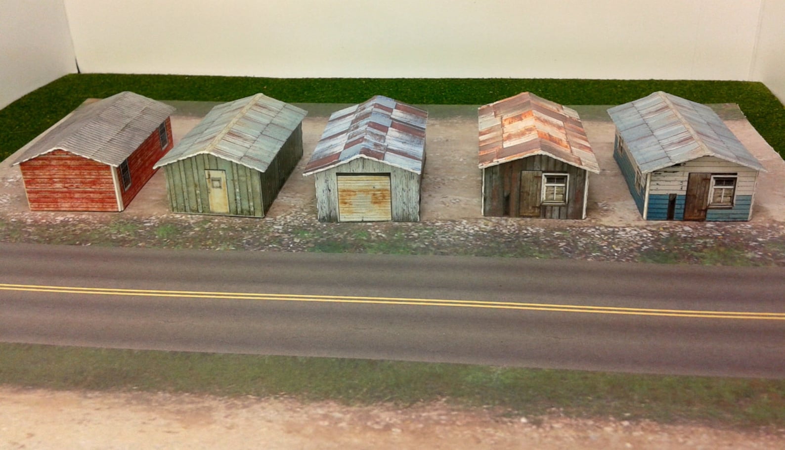 Paper Model Weathered Sheds Cardstock Kits N Scale 1/160 or Z - Etsy