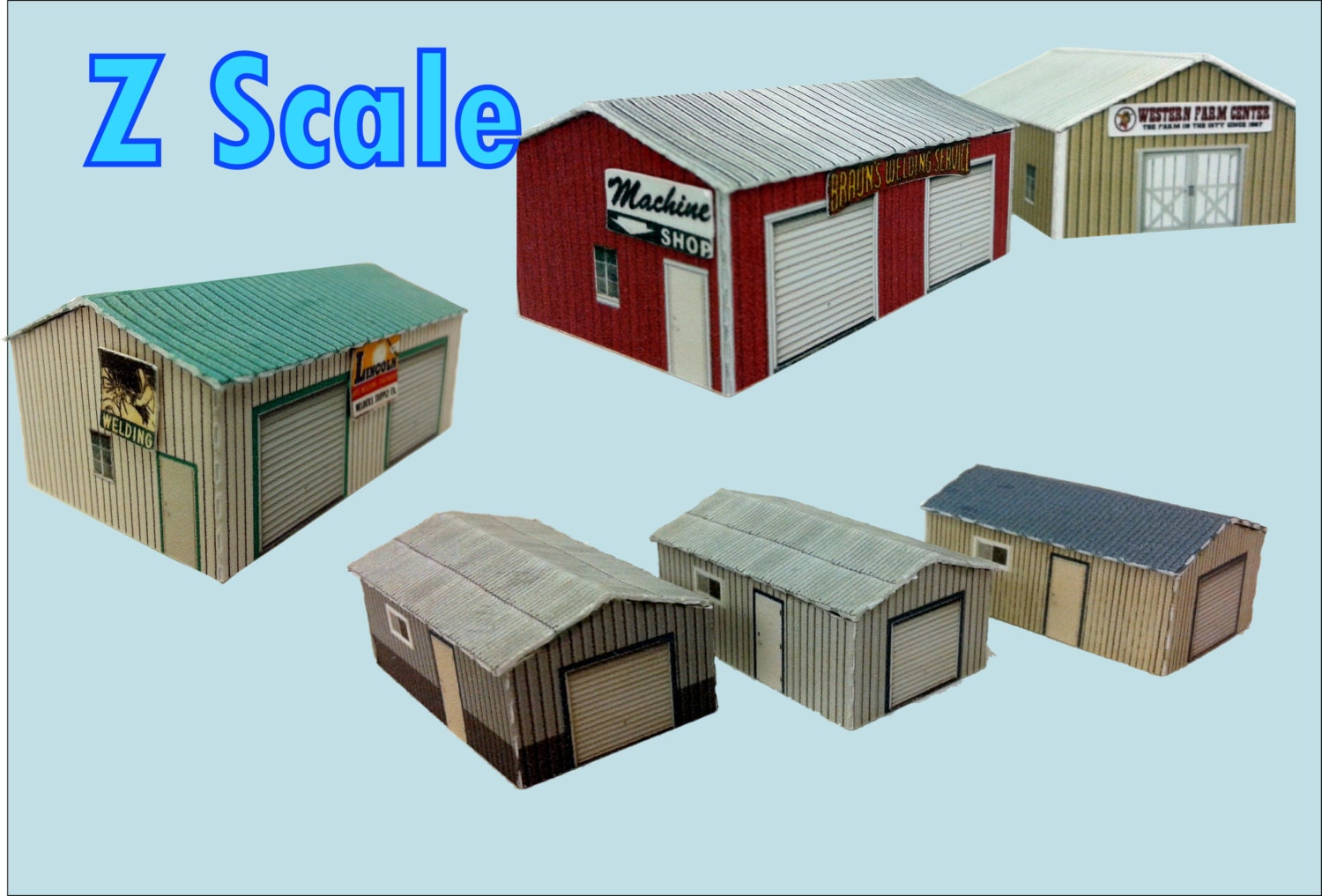 Paper Model Sheds Card Stock Kits Paper Craft for Model - Etsy