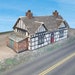 Paper House Card Stock Model House N Scale or Z Scale for Diorama or ...