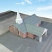 Z Scale Building Pre-cut Cardstock PAPER Kit - Church (pre Cut PAPER ...