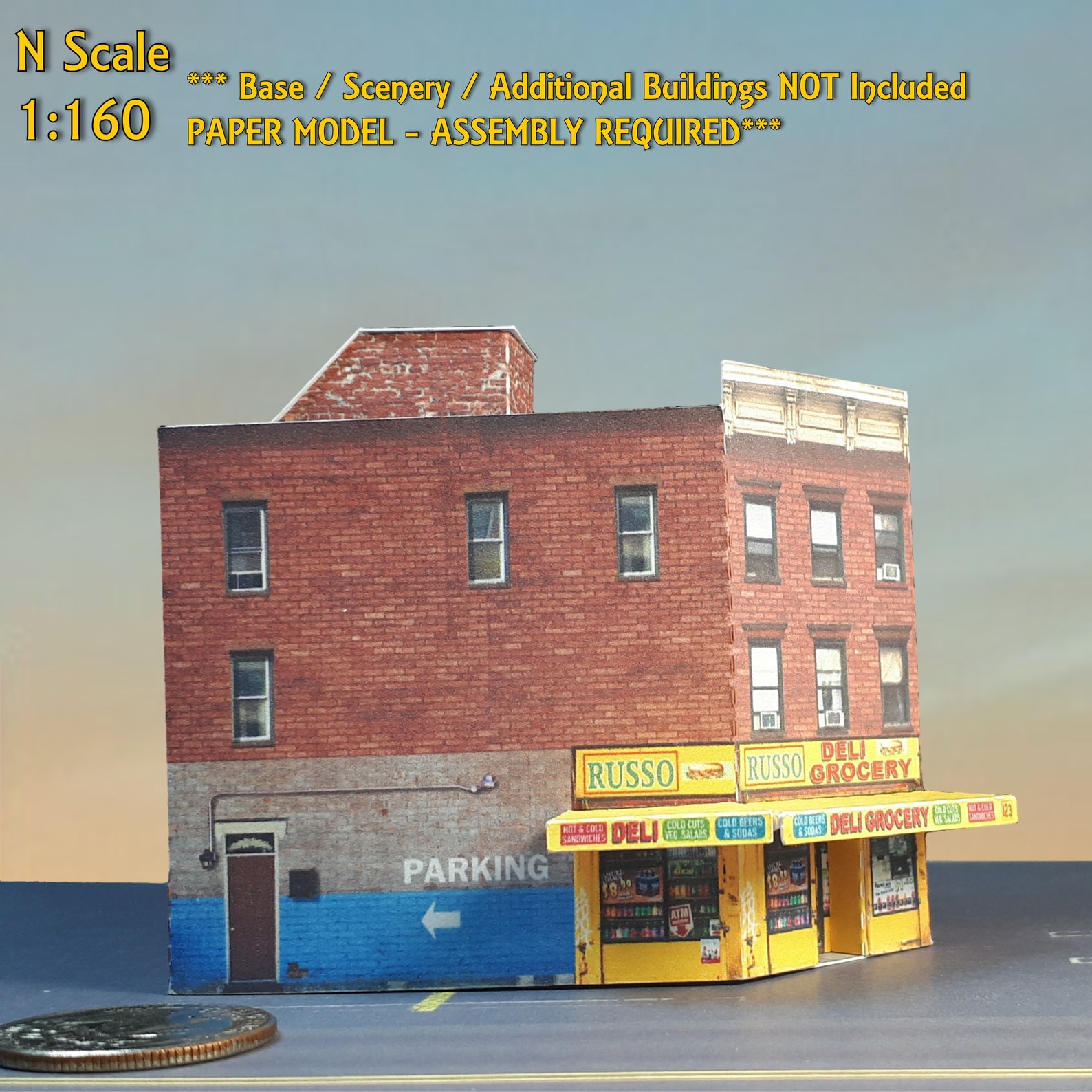 N Scale , Z Scale , or T Gauge , Cardstock Pre-cut Pre-scored ...
