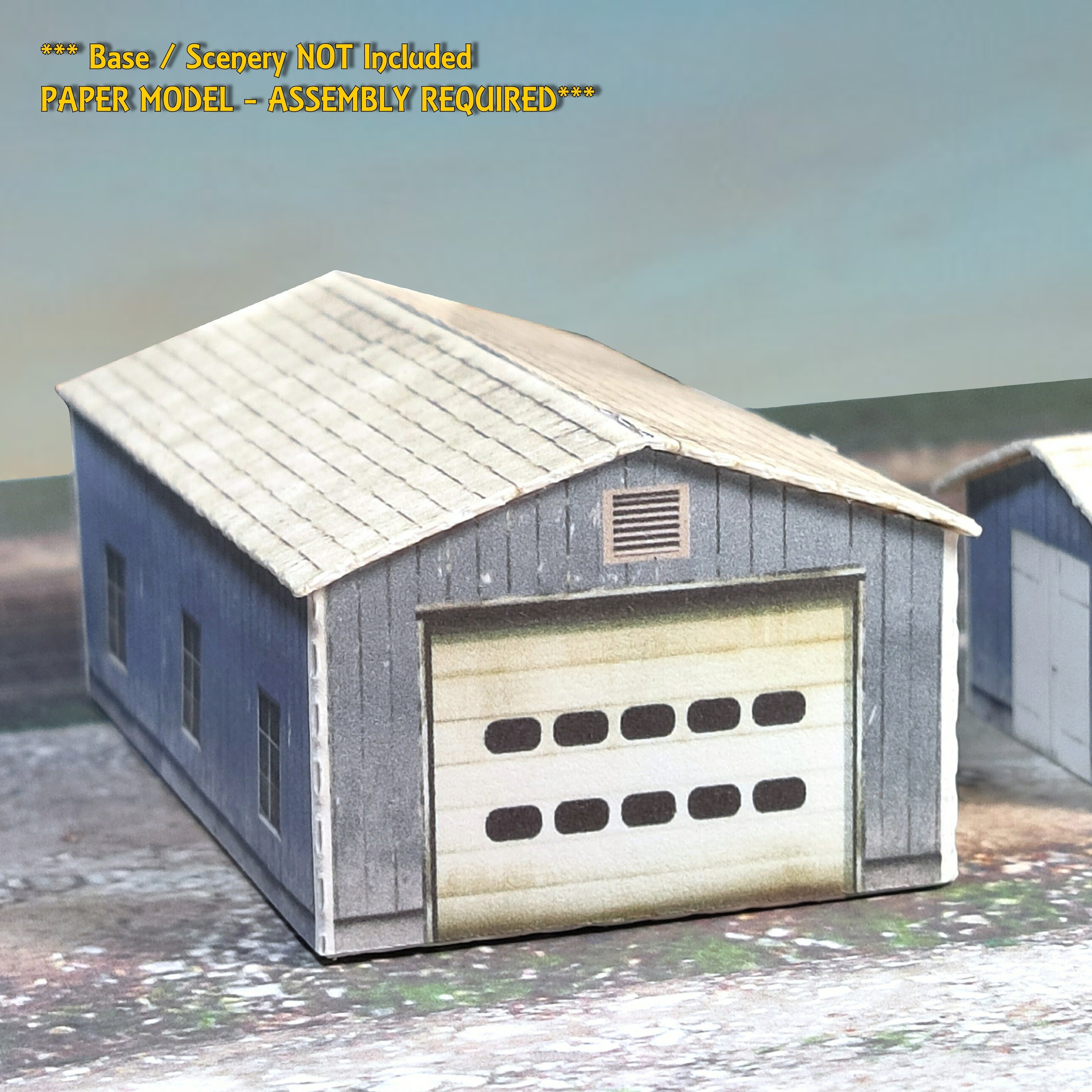 Paper Model Sheds Cardstock Kit - Papercraft for Model Trains or ...