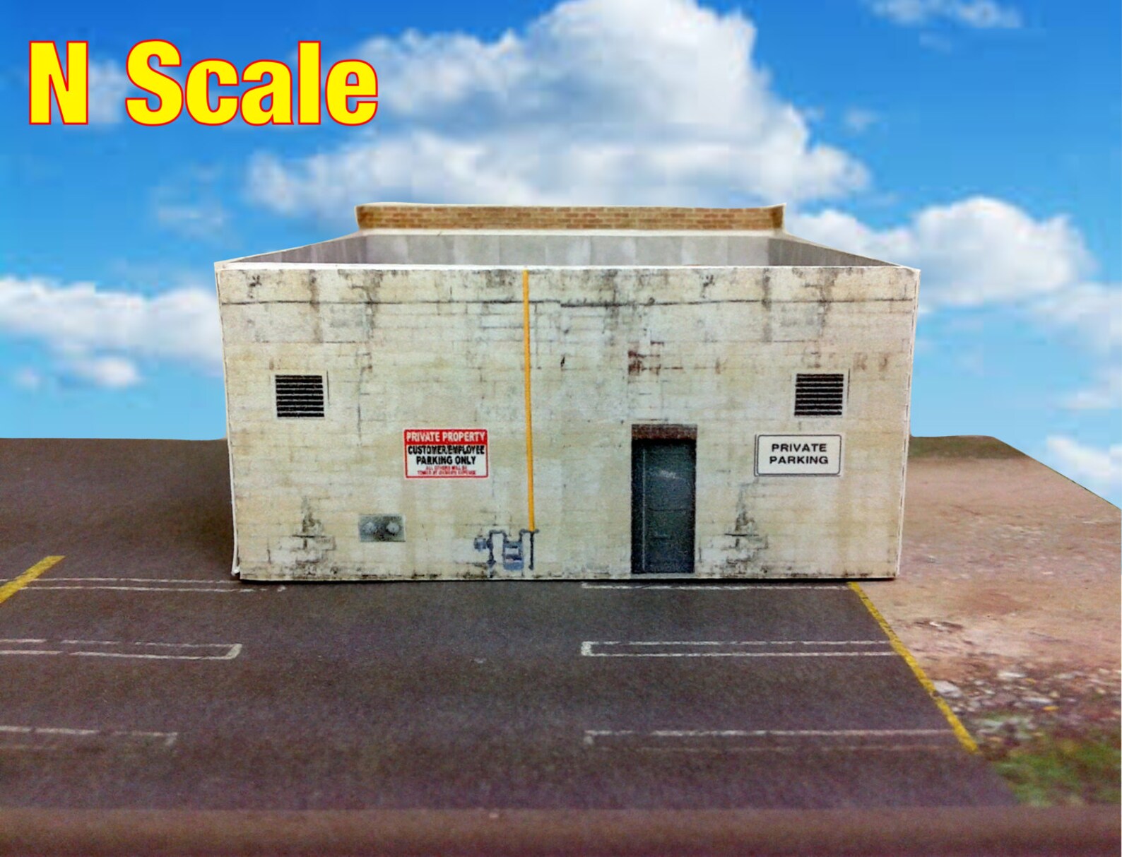 Paper Model Cardstock Model Garage Station N Scale or Z Scale or T ...