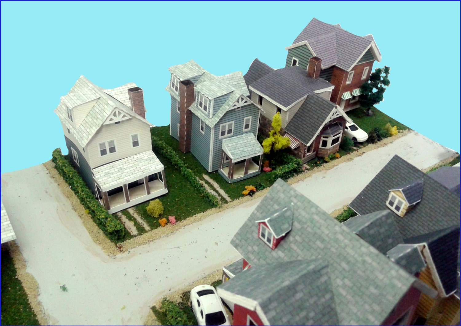 Paper House Cardstock Model House N Scale or Z Scale or T Gauge for ...