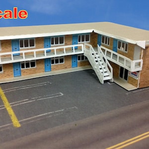 Pre Cut Cardstock Paper Model Motel - N Scale or Z Scale for Model ...