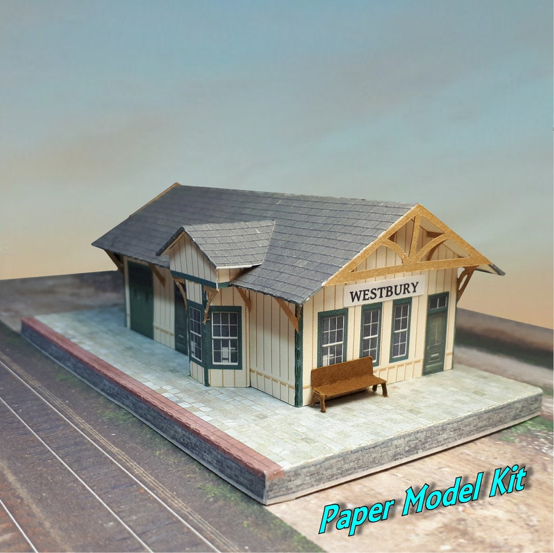 N Scale 1:160 or Z Scale 1/220 or T Gauge 1-450 Size Cardstock Pre-cut ...