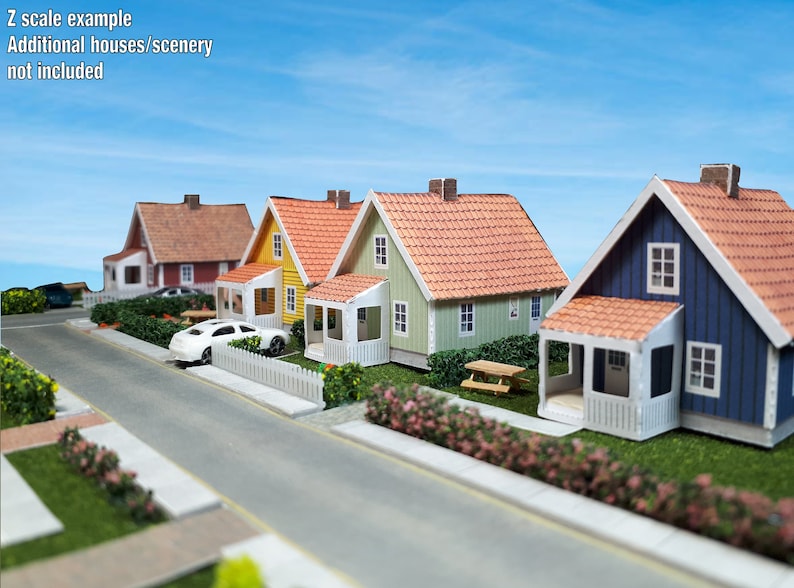 Paper Model Cardstock Model House - Swedish or Scandinavian House - N ...