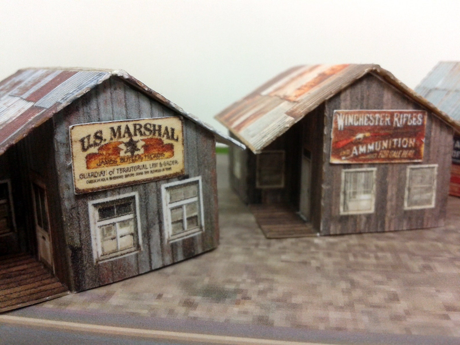 Paper Model Cardstock Model Weathered Shanty Buildings N Scale - Etsy ...