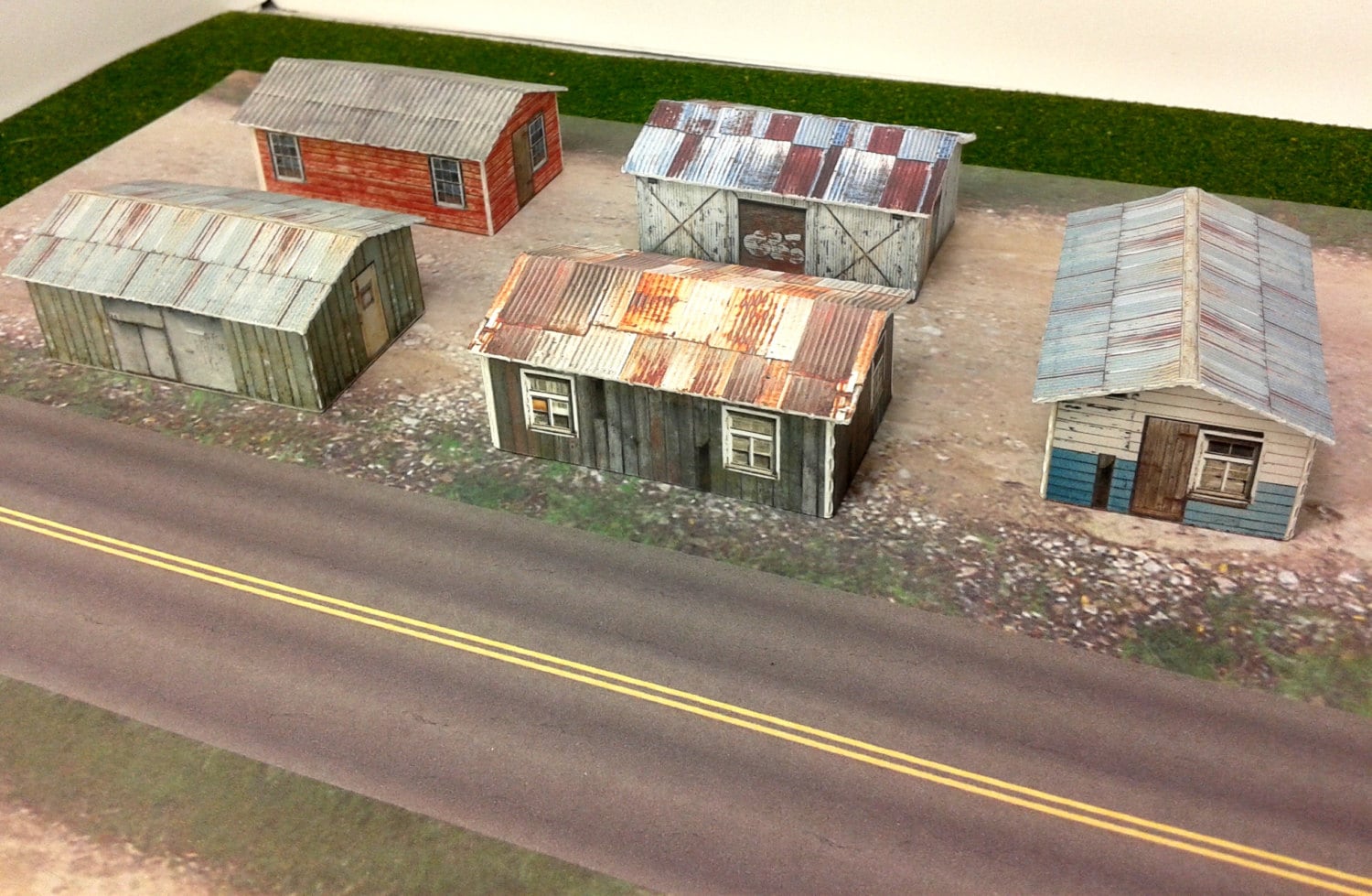 Paper Model Weathered Sheds Cardstock Kits N Scale 1/160 or Z - Etsy
