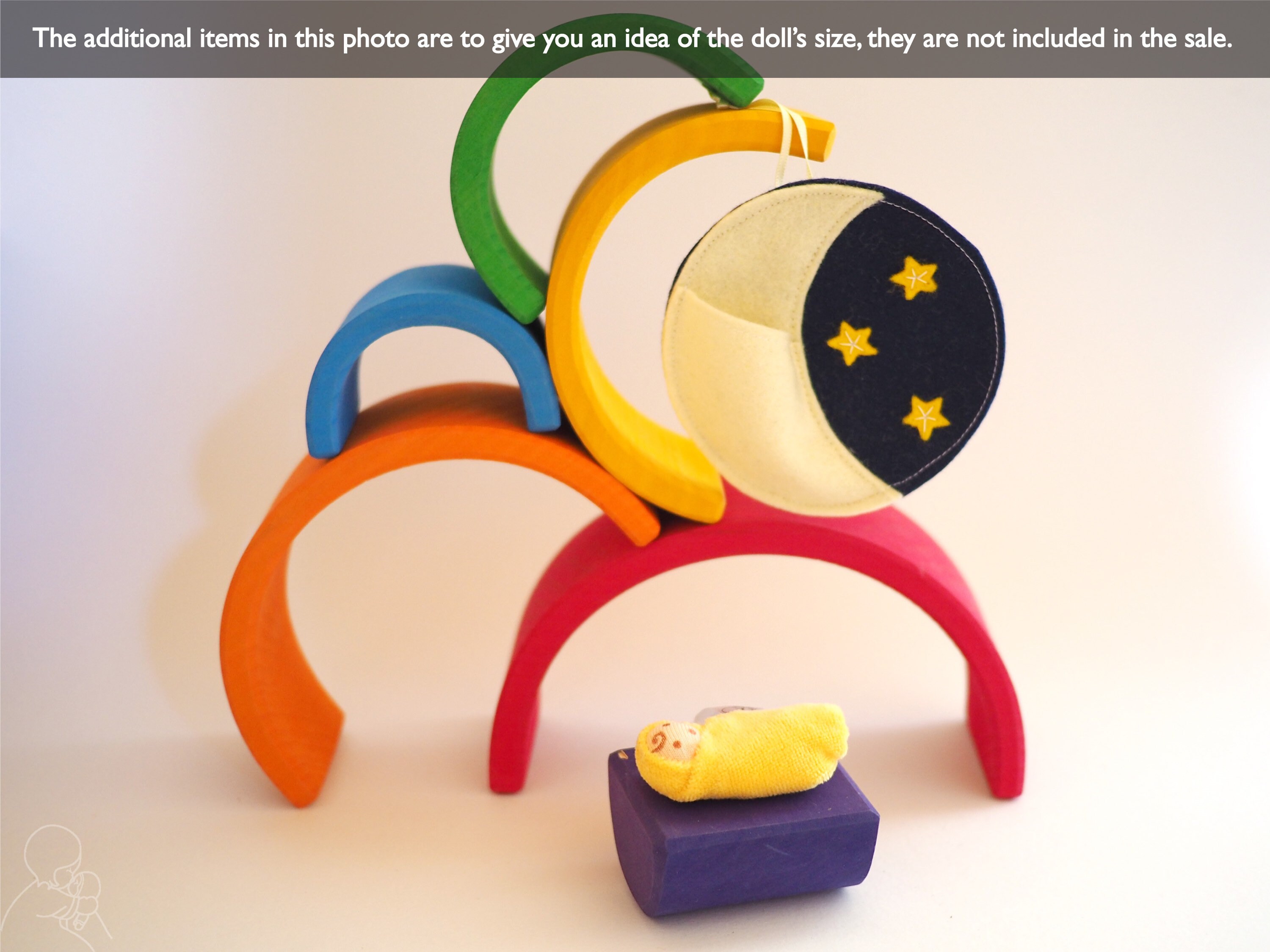 Moon Baby Doll Gift for Nursery Gift for New Baby Nighttime - Etsy UK