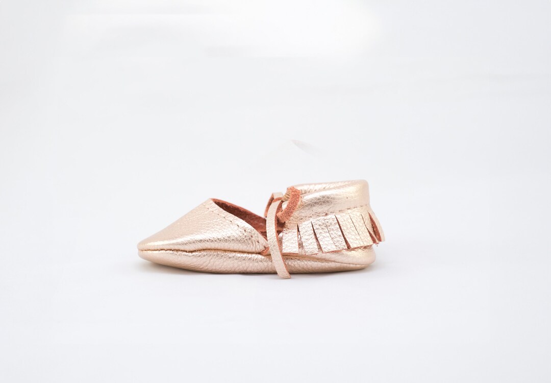 ROSE GOLD || Mary Jane Moccasin - Etsy