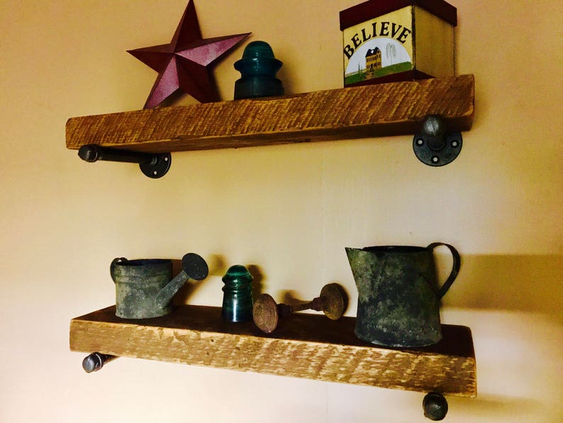 Set of 3 Reclaimed Barn Wood Floating Shelf Reclaimed Wood - Etsy Canada