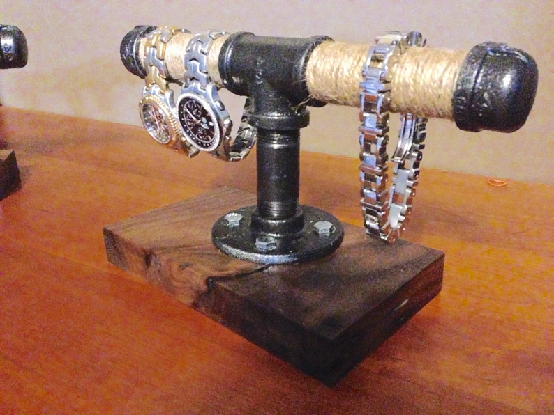 Industrial Pipe Watch Stand, Jewelry Holder,bracelet Holder - Etsy