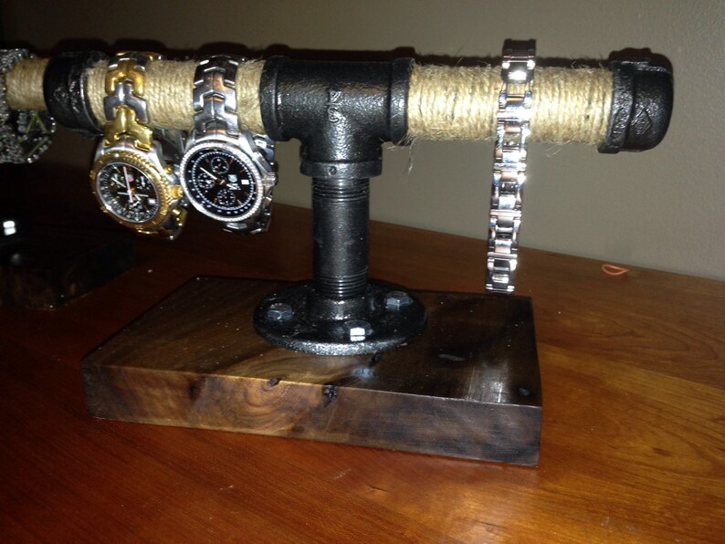Industrial Pipe Watch Stand, Jewelry Holder,bracelet Holder - Etsy