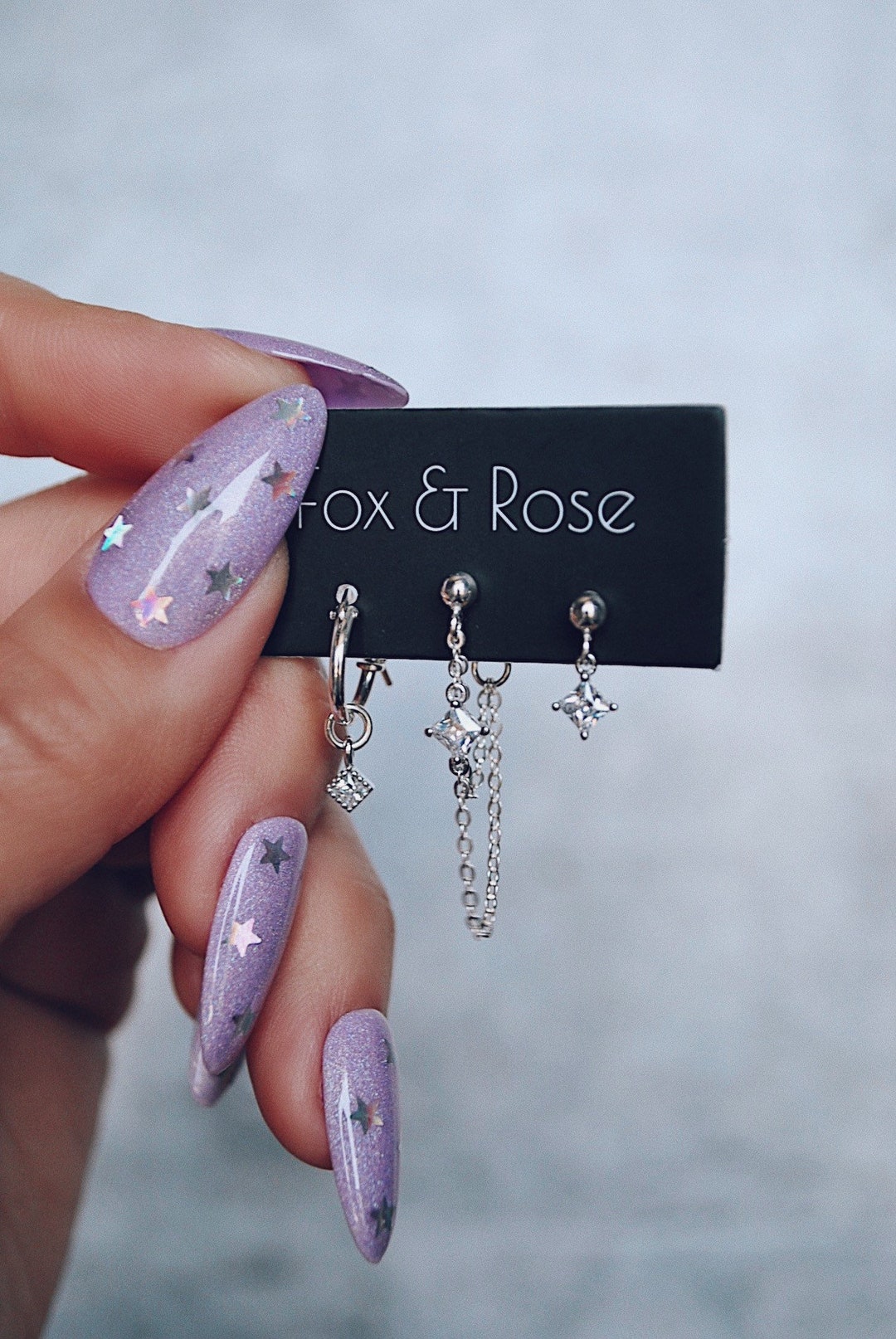 Mix Match Earrings, 3 Piece Earring Set, Dainty Silver Earrings ...