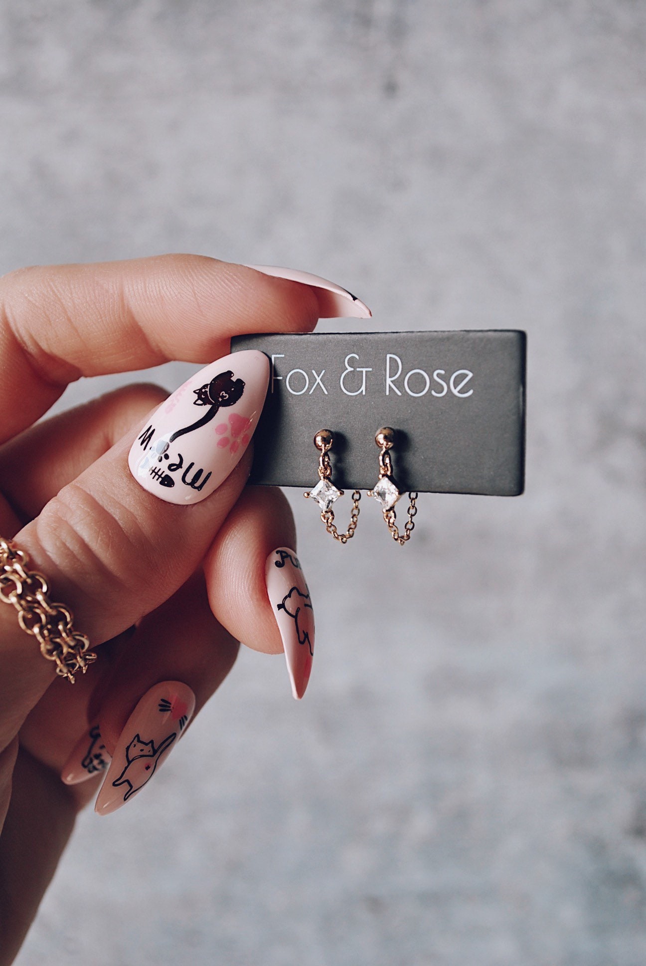 Chain Loop Earrings Gold or Sterling Silver Minimalist Chain - Etsy