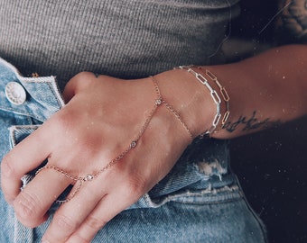 Finger Ring Bracelet - Etsy