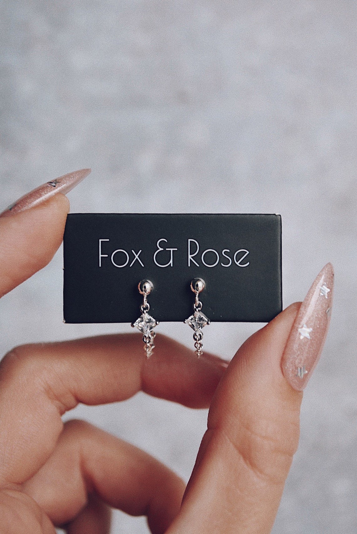 Chain Loop Earrings Gold or Sterling Silver Minimalist Chain | Etsy