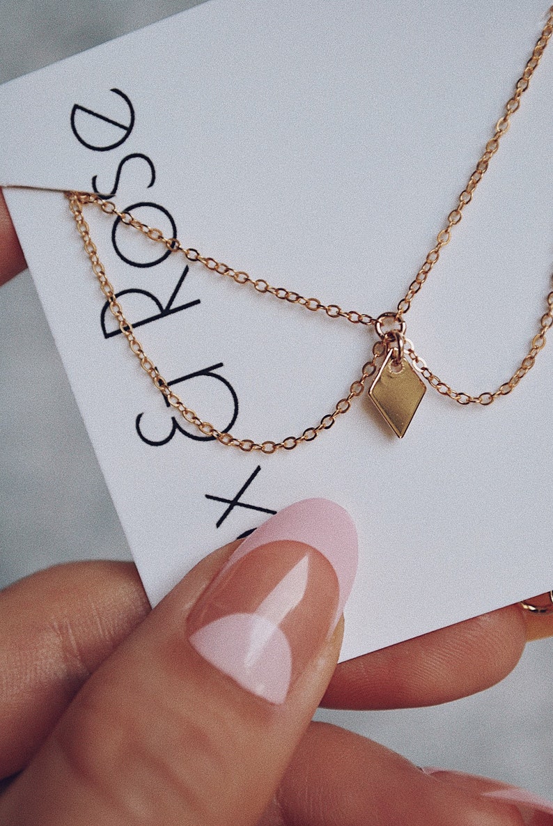 Layered Anklet | Dainty Gold Anklet | Charm Anklet | Diamond Anklet ...