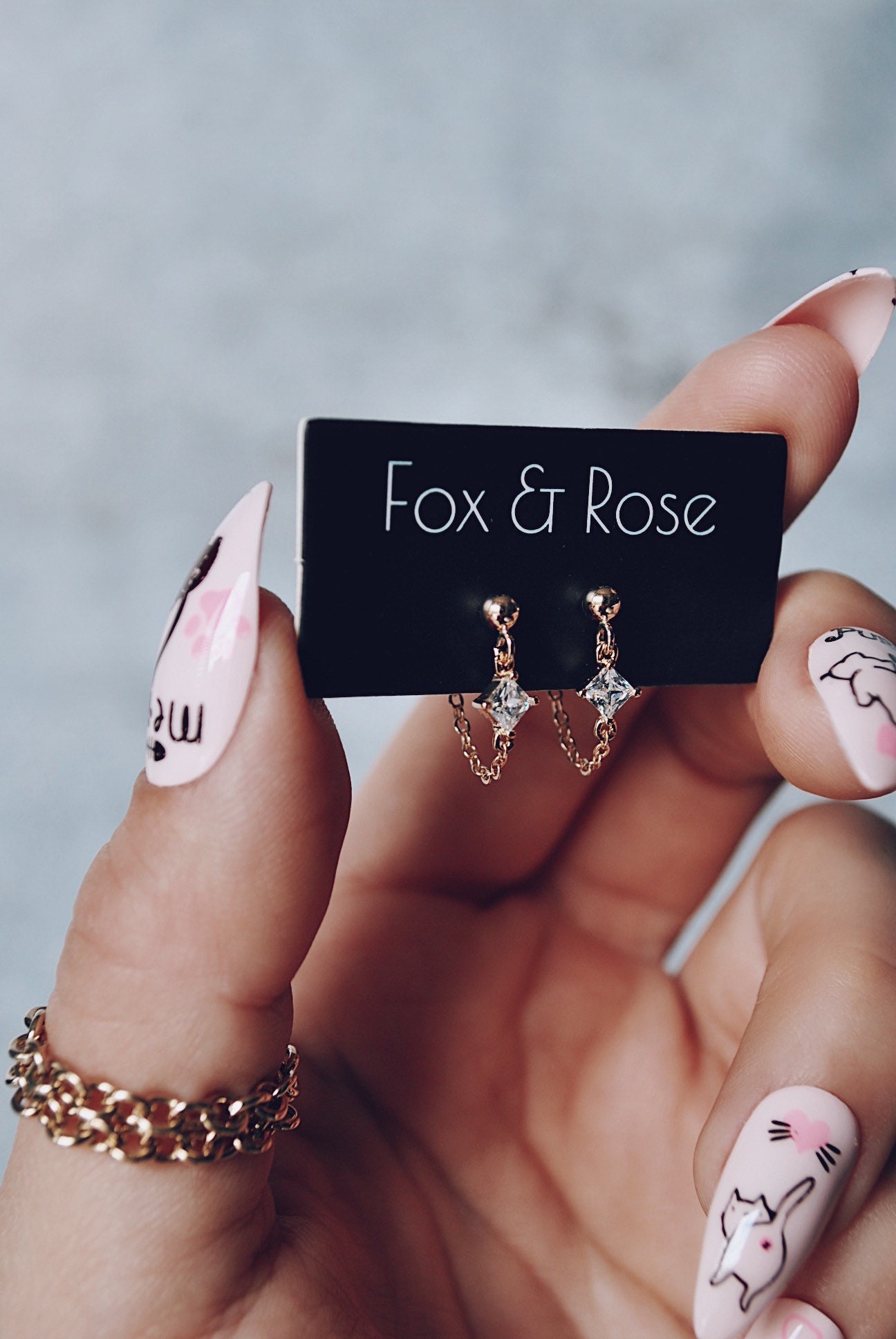 Chain Loop Earrings Gold or Sterling Silver Minimalist Chain - Etsy