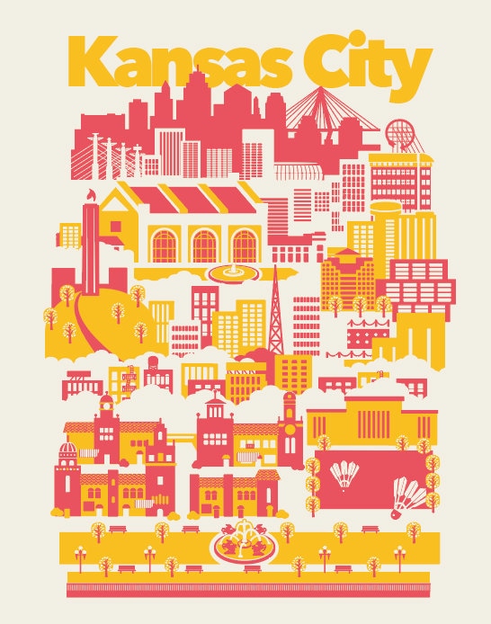 Kansas City Art Print - Etsy