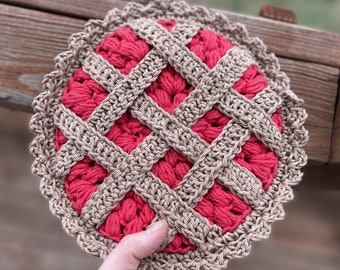 Crochet Cherry Pie - Etsy