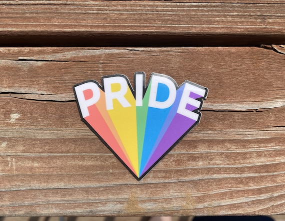 PRIDE Diamond Rainbow Sticker - Etsy
