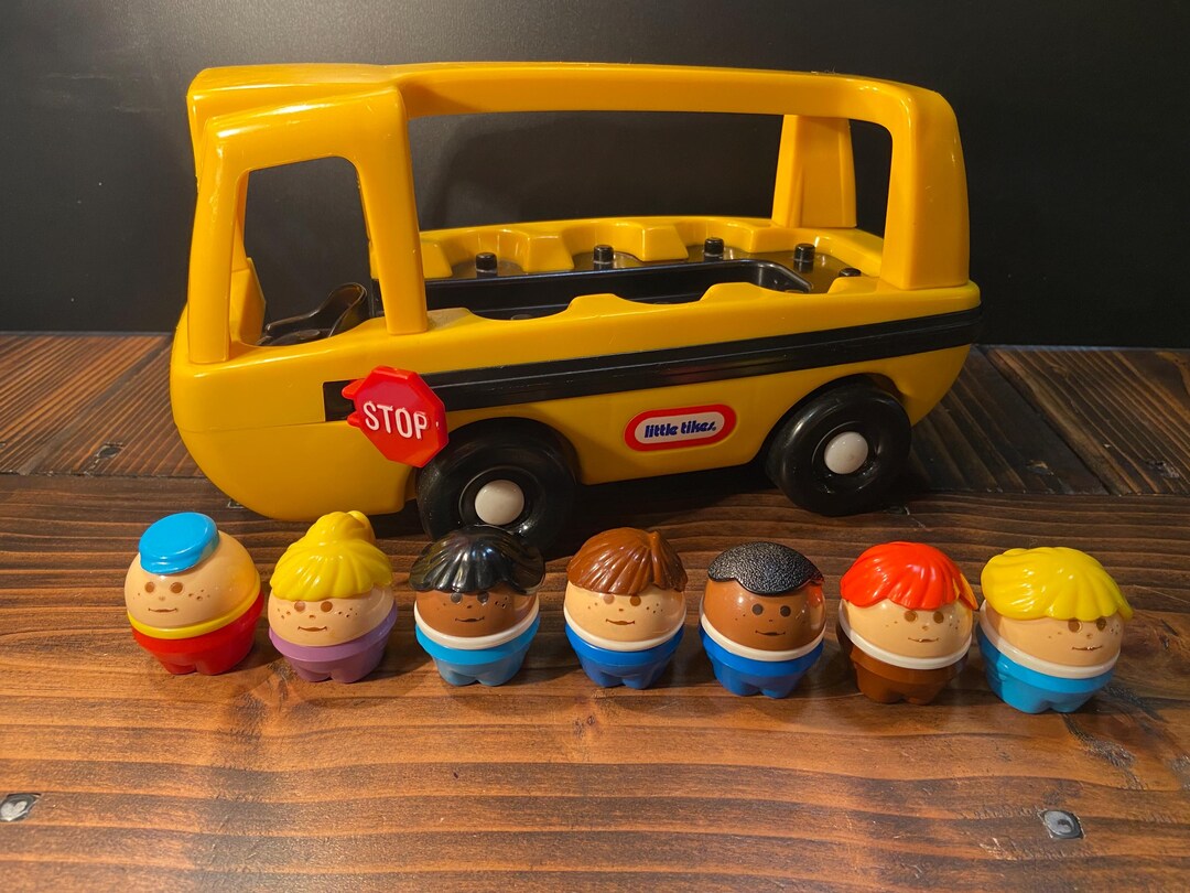 Vintage Little Tikes Toddle Bus With Bus Driver and Little People - Etsy