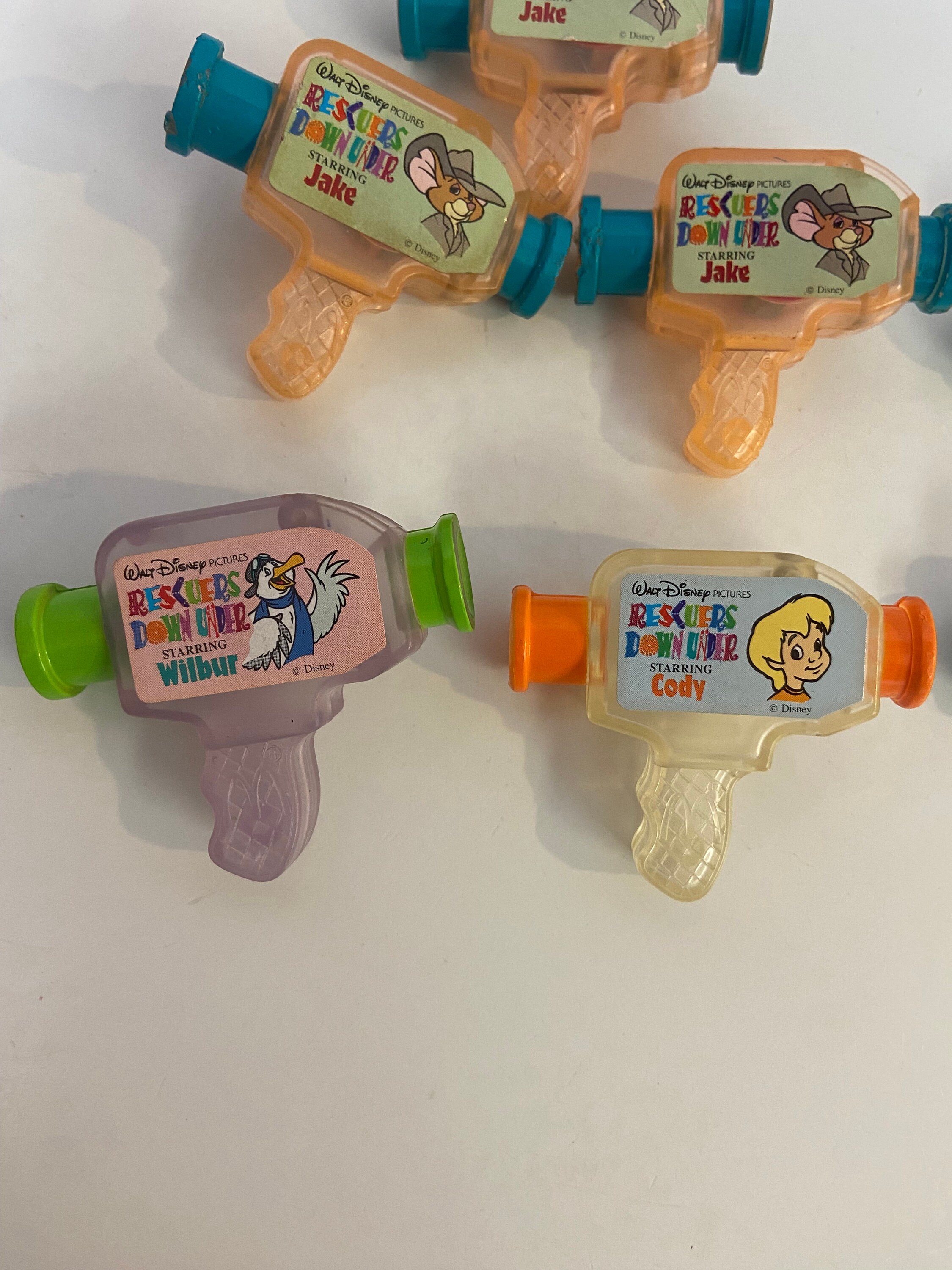 Set of 8 Mcdonald's Happy Meal Rescuers Down Under Movie Cameras Jake ...