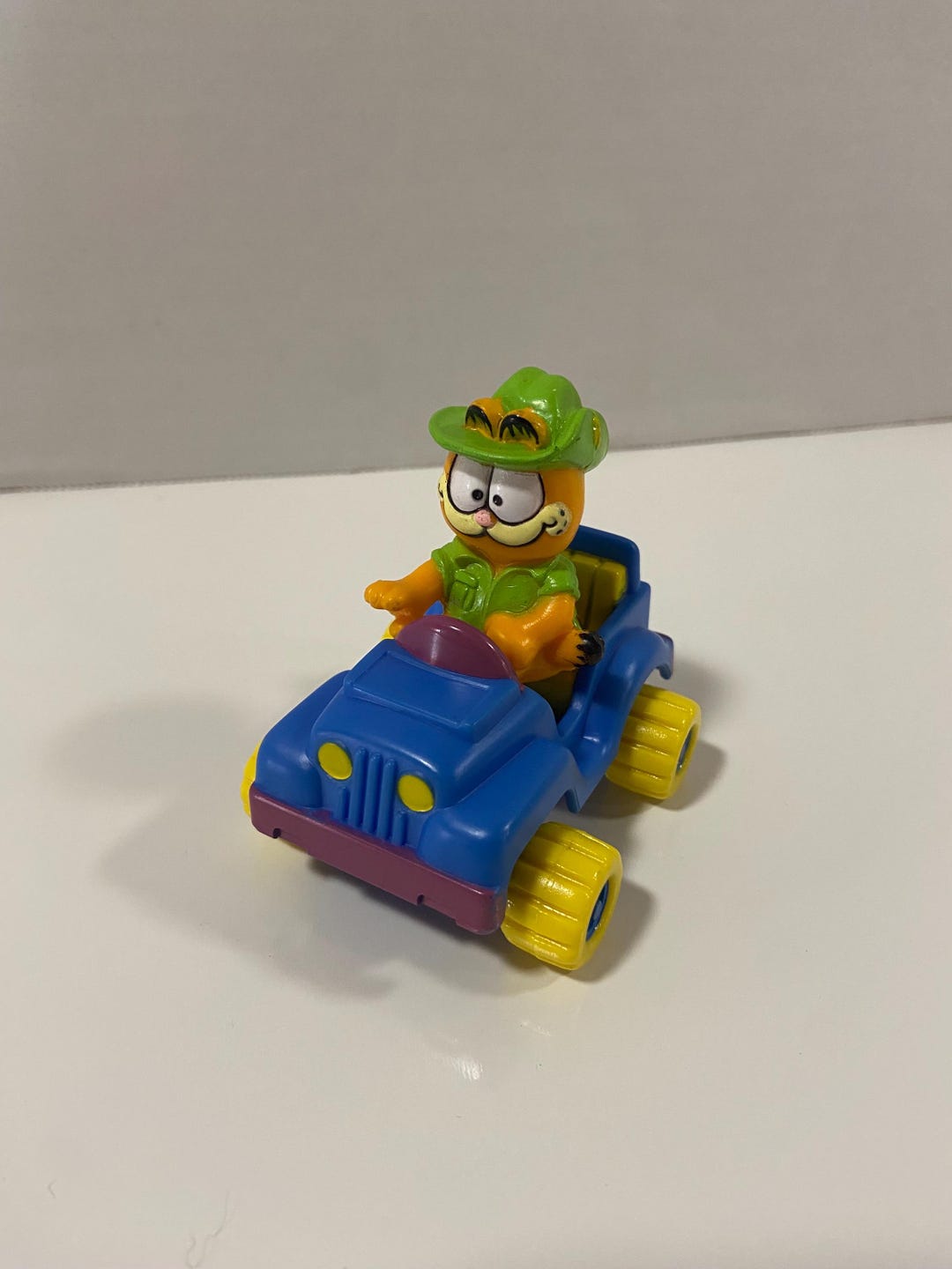 Vintage Mcdonald's® Garfield® Happy Meal™ Toy Driving Blue Jeep in ...