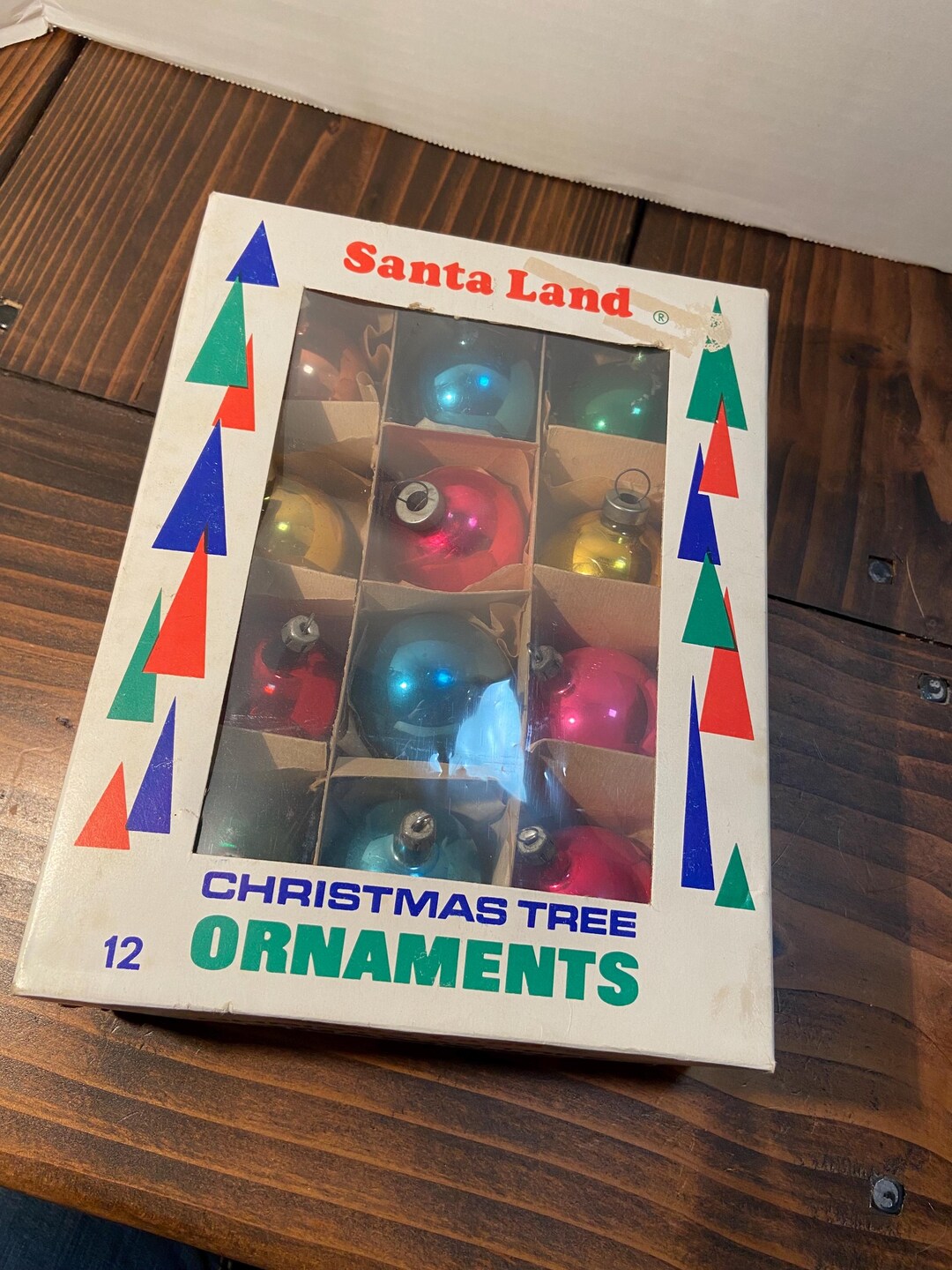 Vintage Colorful Assorted Random Glass Christmas Tree Ornament Bulbs ...