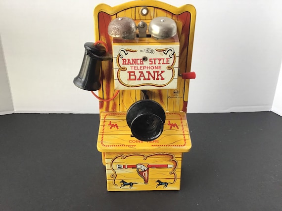 Ranch Style Telephone Bank Linemar Toys Japan - Etsy