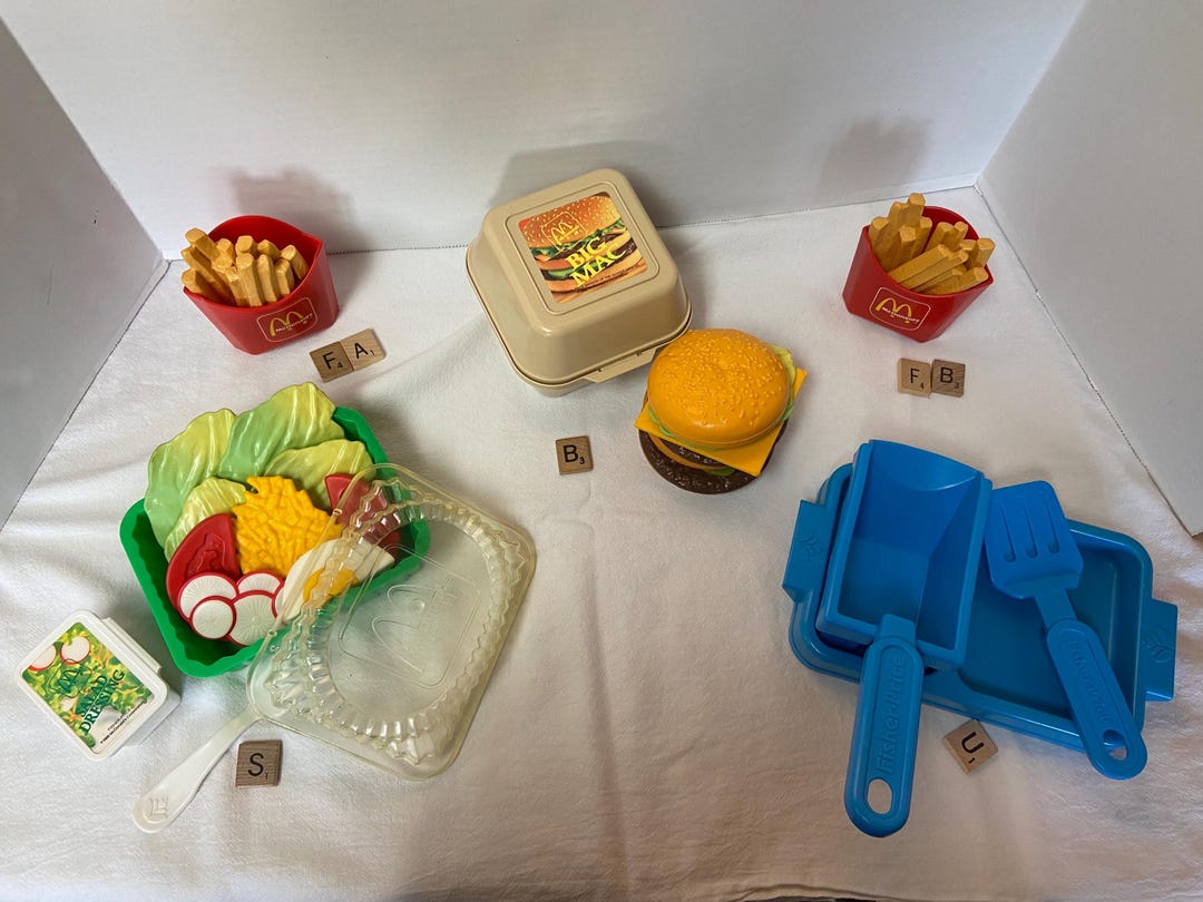 Your Choice Mcdonalds Fisher-price Food Big Mac Salad Fries Serving ...