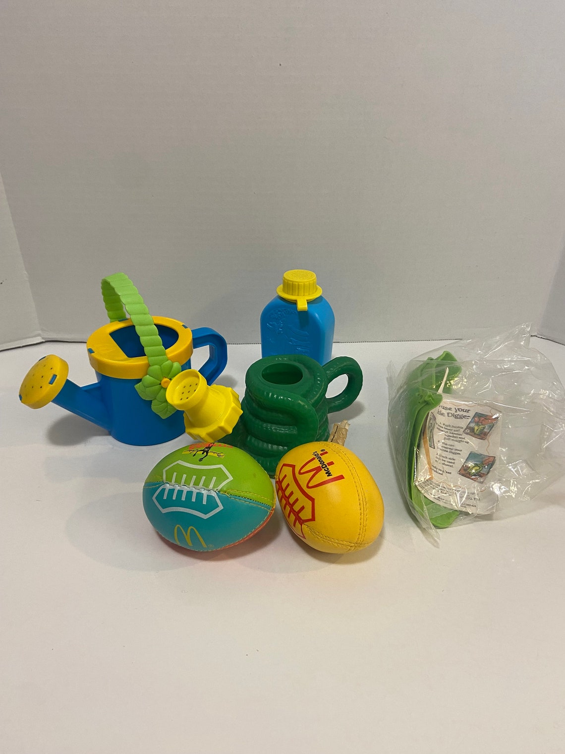 Mcdonald's Happy Meal Gardening Tools Outside Toys Water Can Canteen ...