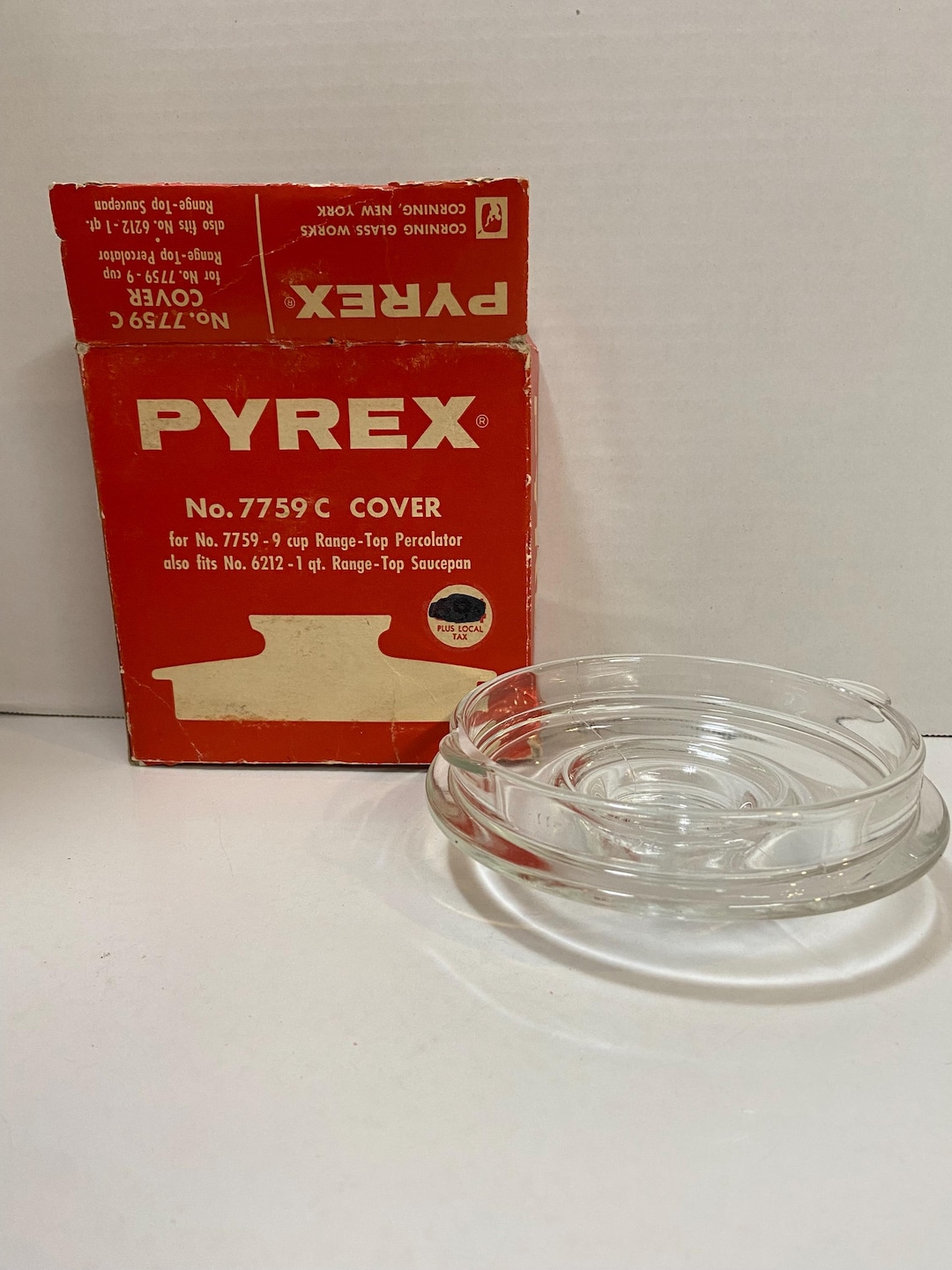 Pyrex No. 7759 C Cover Lid for 9 Cup Range Top Percolator No 6212 1 at ...