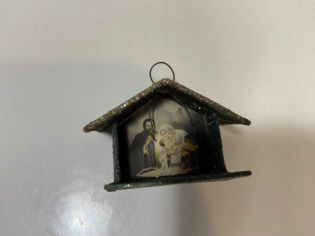 Vintage Nativity Scene Putz House Japan - Etsy