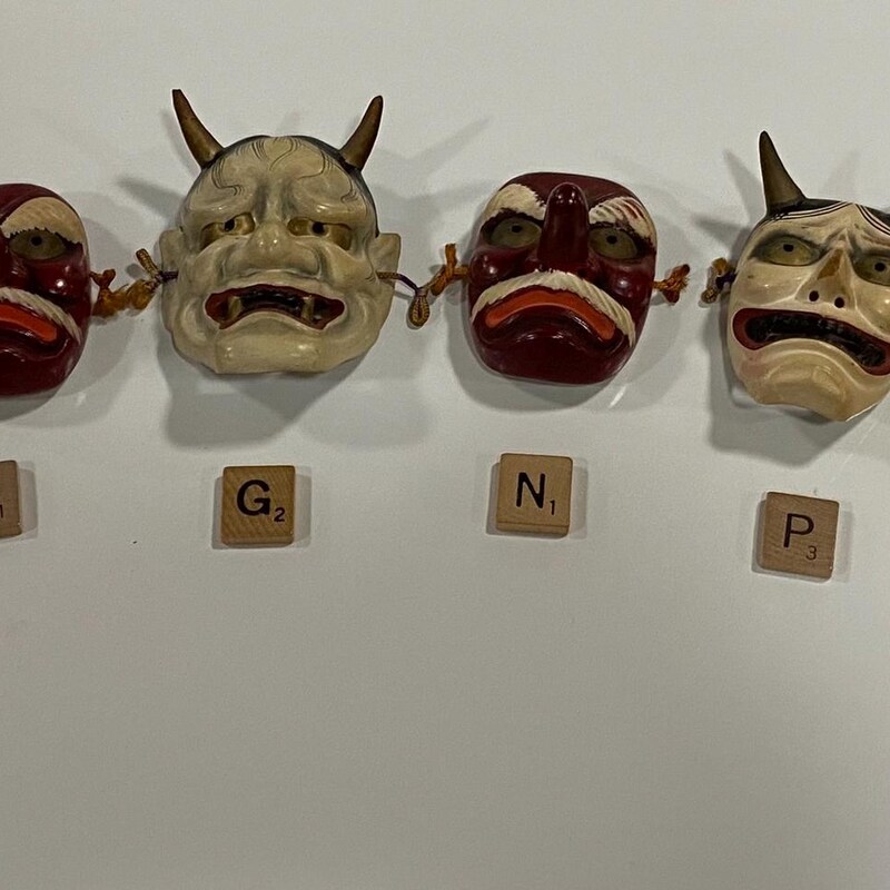 Noh Mask - Etsy