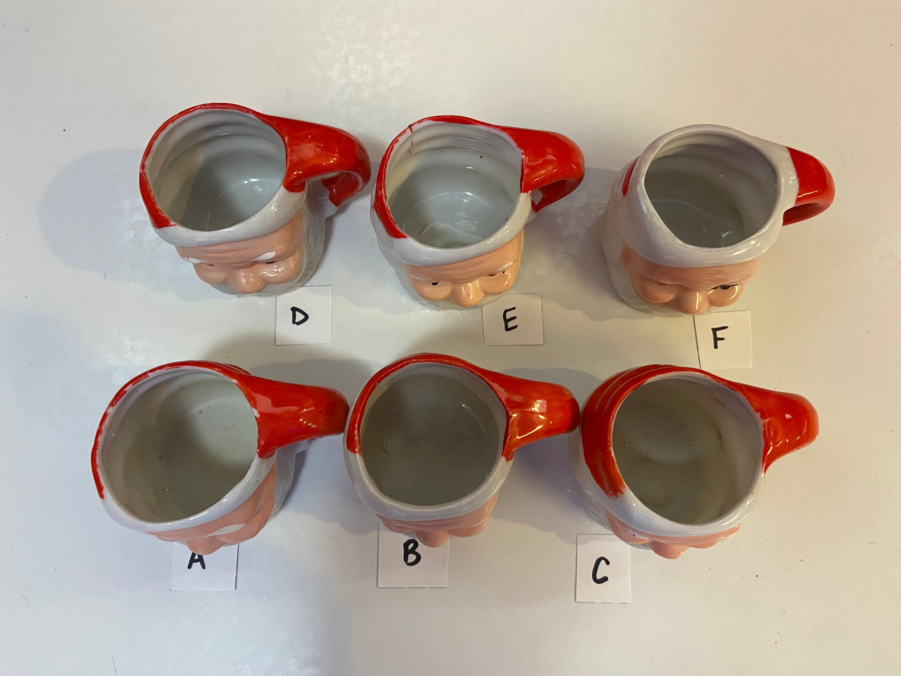 Decorative Mini Santa Mugs Japan You Choose - Etsy