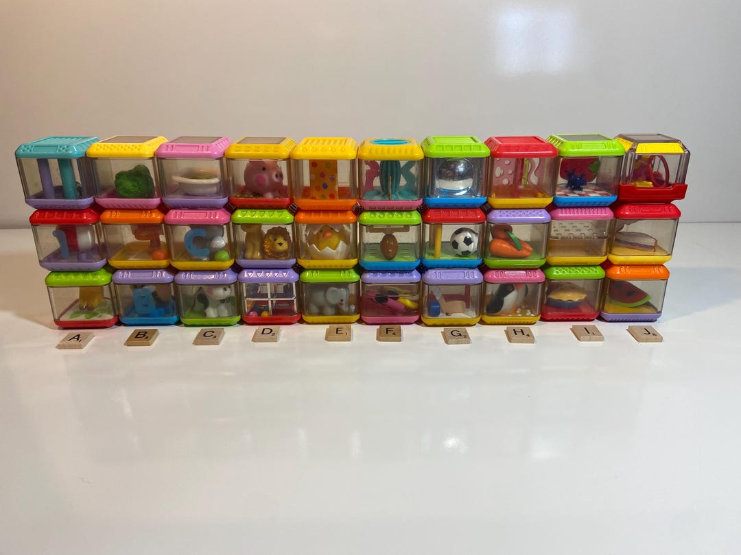 Fisher Price Peek a Boo Activity Blocks You Choose Set of 3 Sensory ...