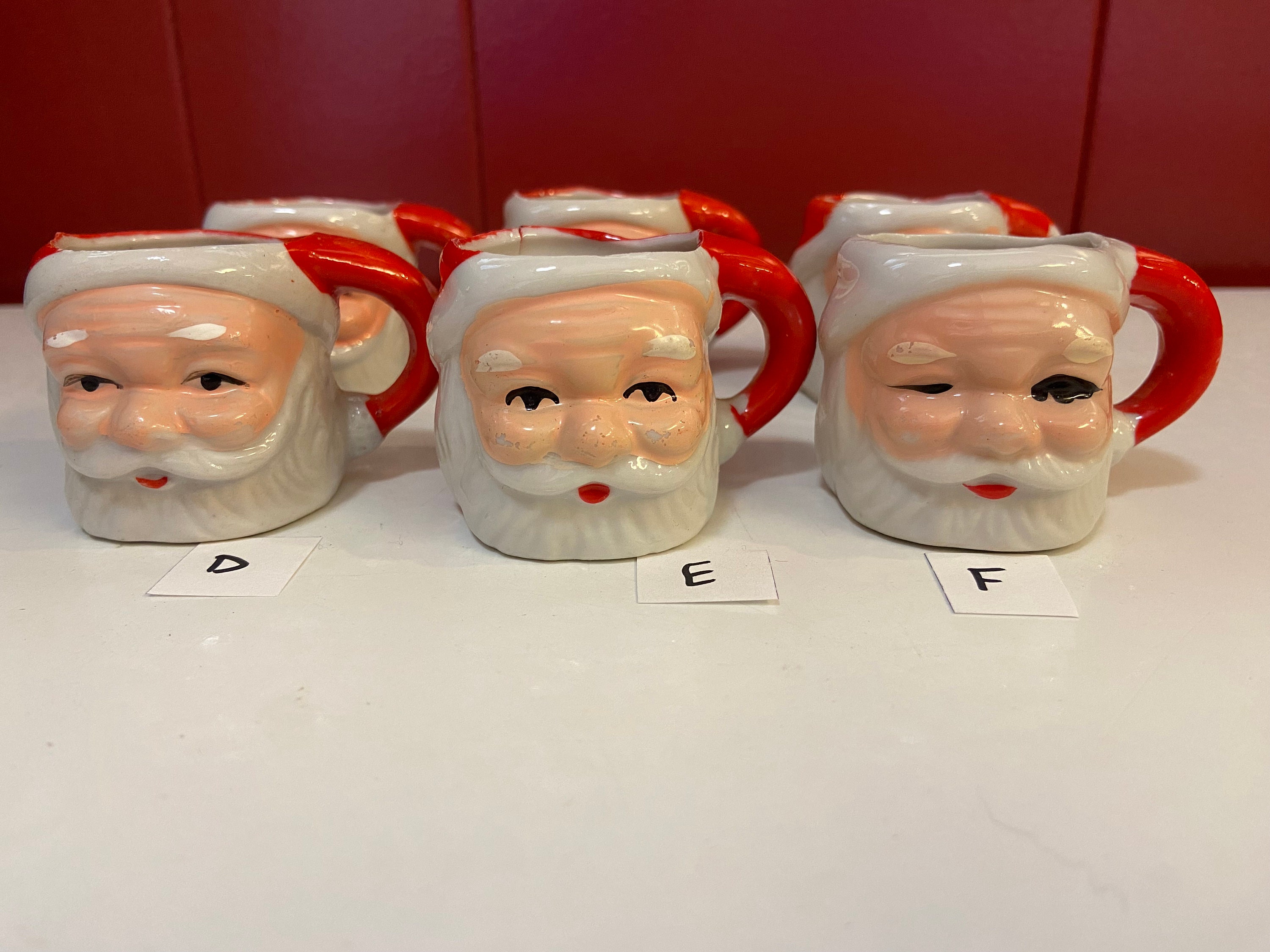 Decorative Mini Santa Mugs Japan You Choose - Etsy